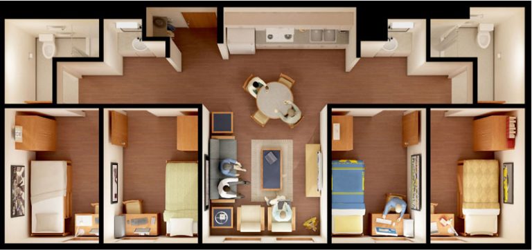 Suite Layouts & Dimensions | University of Michigan-Flint Housing ...